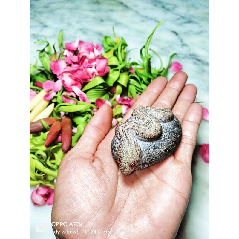 Jual BATU BERBENTUK ULAR PUTIH | Shopee Indonesia