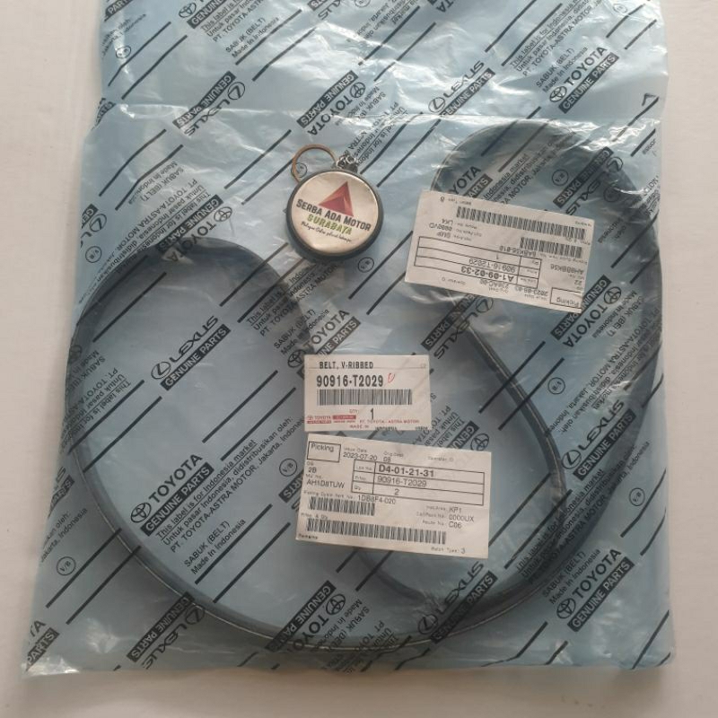 Jual van belt yaris lele new vios fan belt yaris 2006 - 2016 90916 ...