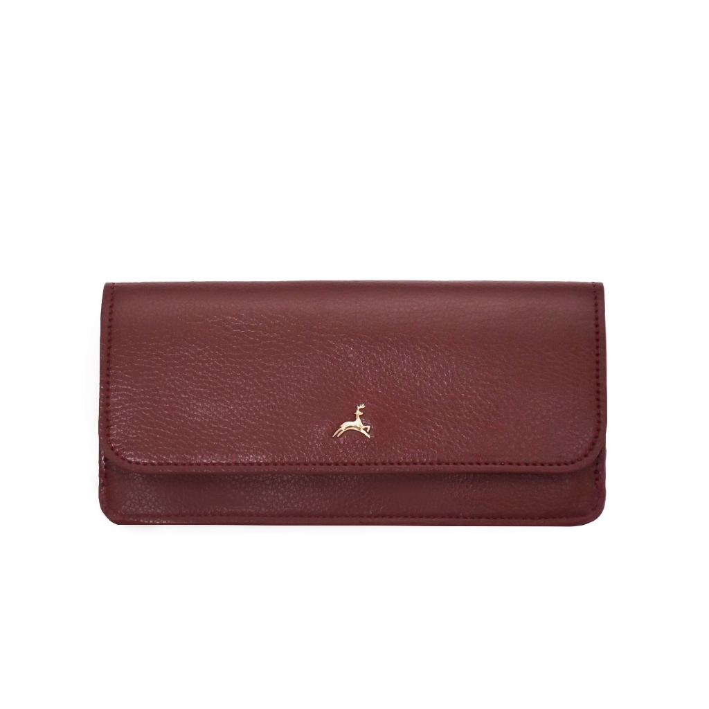 Jual POVILO TEDU WALLET BURGUNDY | Shopee Indonesia