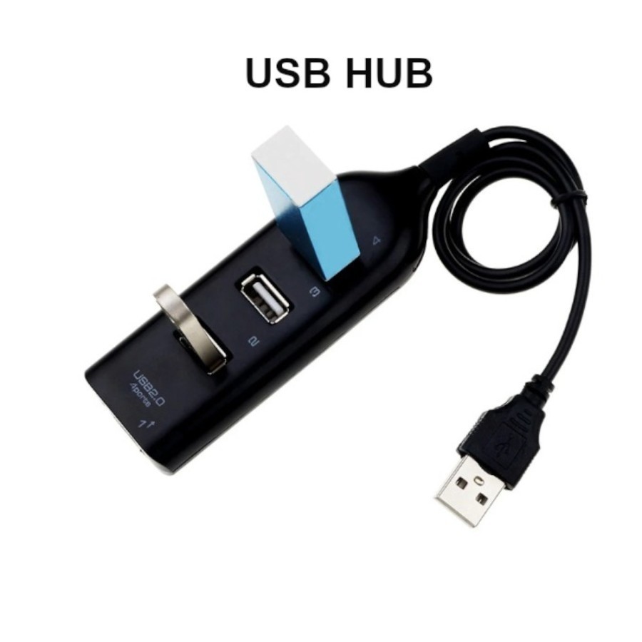 Jual USB HUB 4 Port 2.0 High Speed Multiport Tambahan Untuk Laptop PC ...