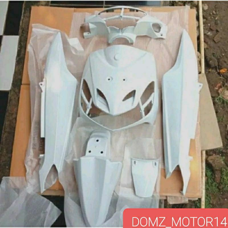 Jual COVER FULL BODY HALUS MOTOR YAMAHA MIO SMILE WARNA PUTIH | Shopee ...