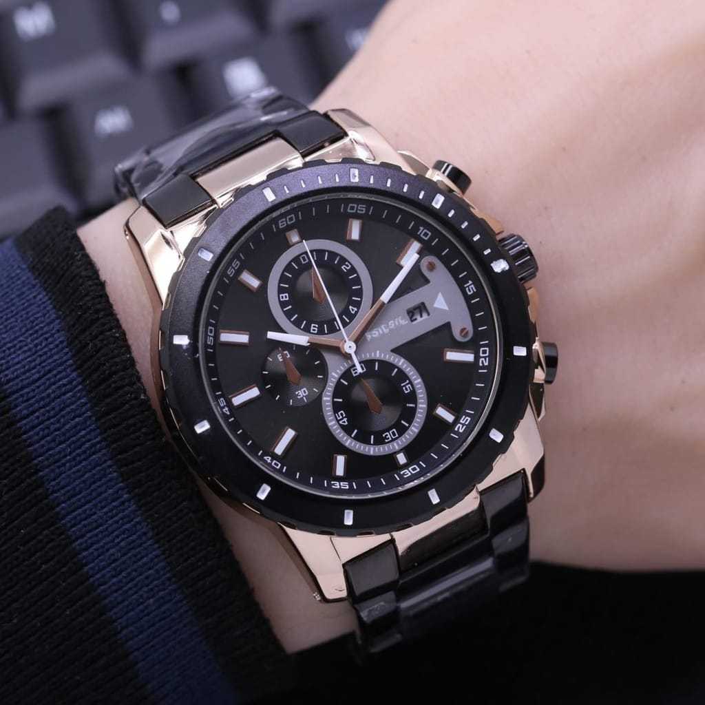 Jual Jam Tangan Pria FS 6141 Tanggal Rantai | Shopee Indonesia