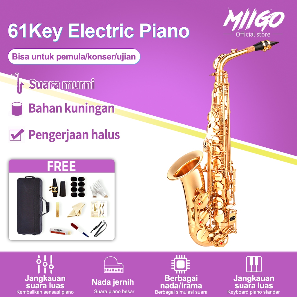 Jual Miigo- Instrumen Saxophone, Alto Saxophone E Flat, Saxophone untuk ...