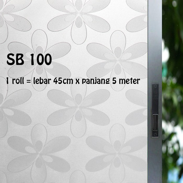 Jual GD SUNBLAST STIKER KACA UK 45 CM X 5 METER SB MOTIF BUNGA ORANGE ...