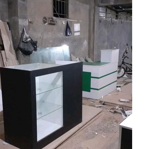 Jual MEJA KASIR ETALASE KACA / MEJA COUNTER / MEJA DISPLAY P 115CM ...