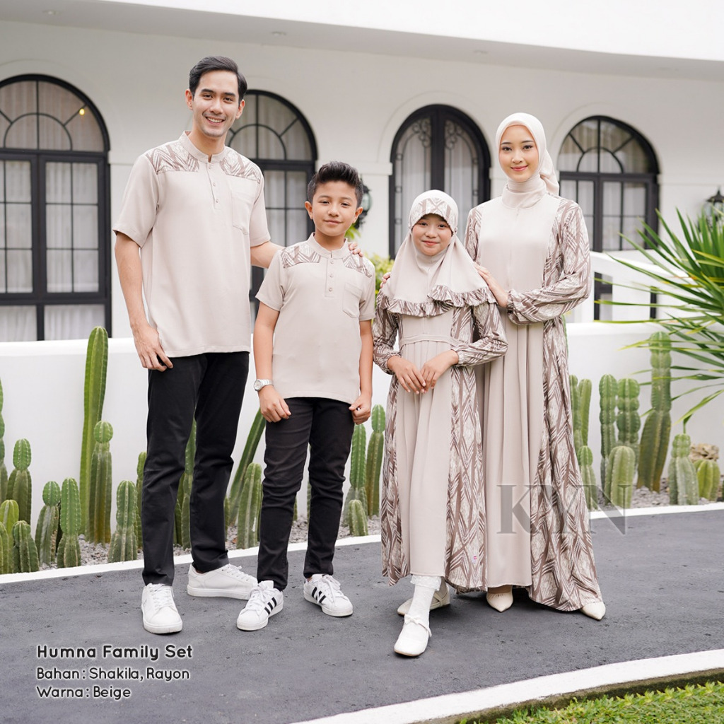 Jual Zenitha Sarimbit Humna Beige - Sarimbit Keluarga Lebaran Couple ...