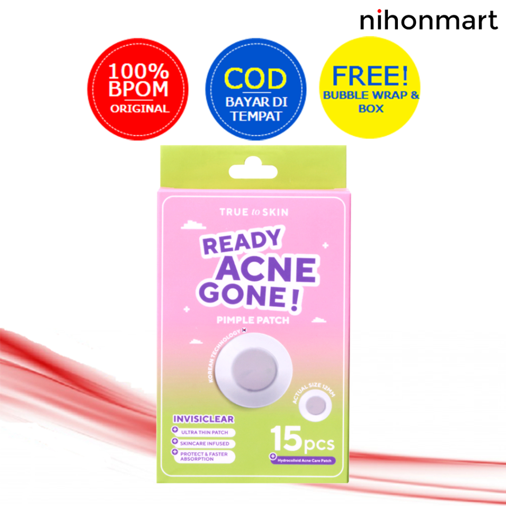 Jual True To Skin Ready Acne Gone Pimple Patch 15pcs | Shopee Indonesia