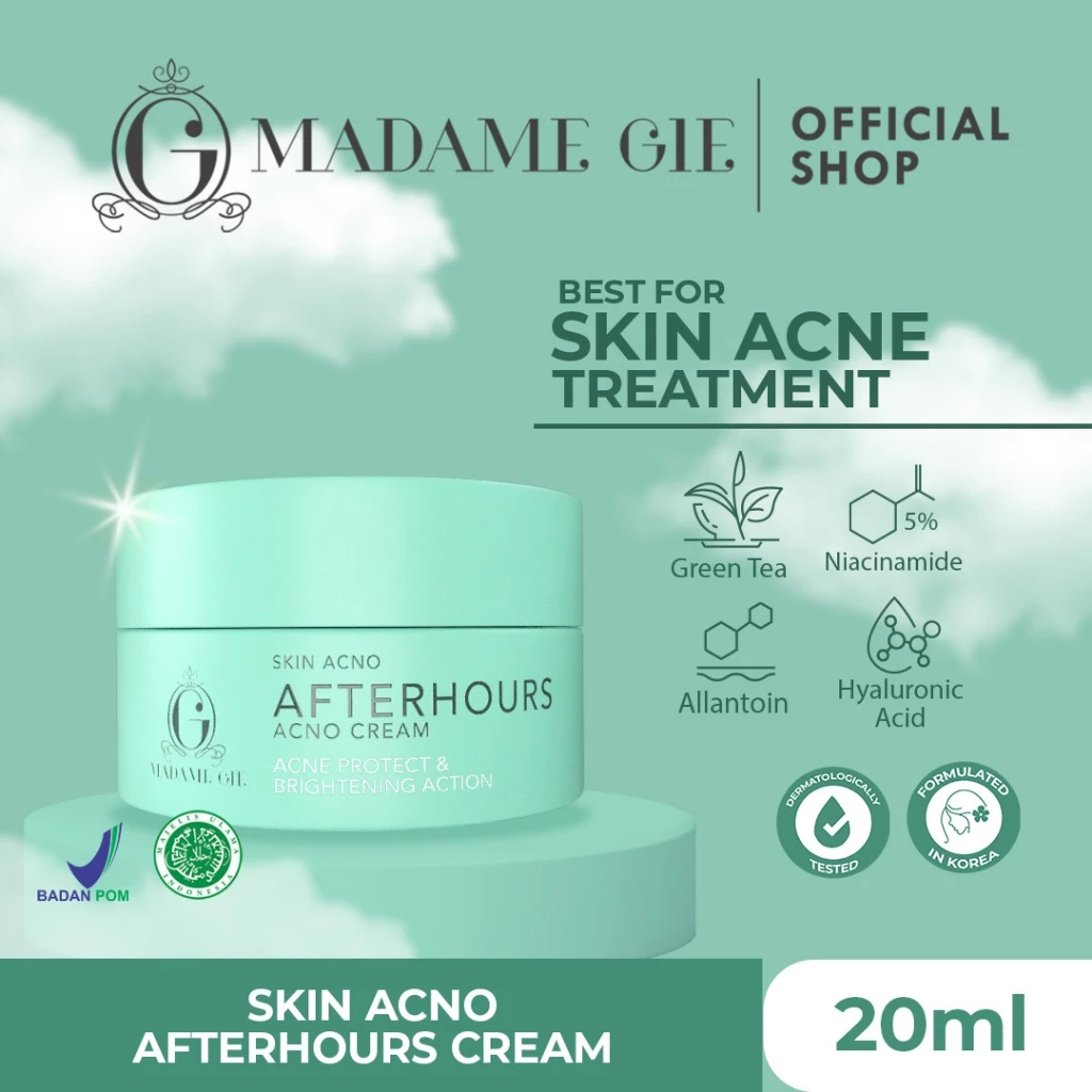 Jual Madame Gie Skin Acno Afterhours Cream 5% Niacinamide Krim Wajah Skincare | Shopee Indonesia