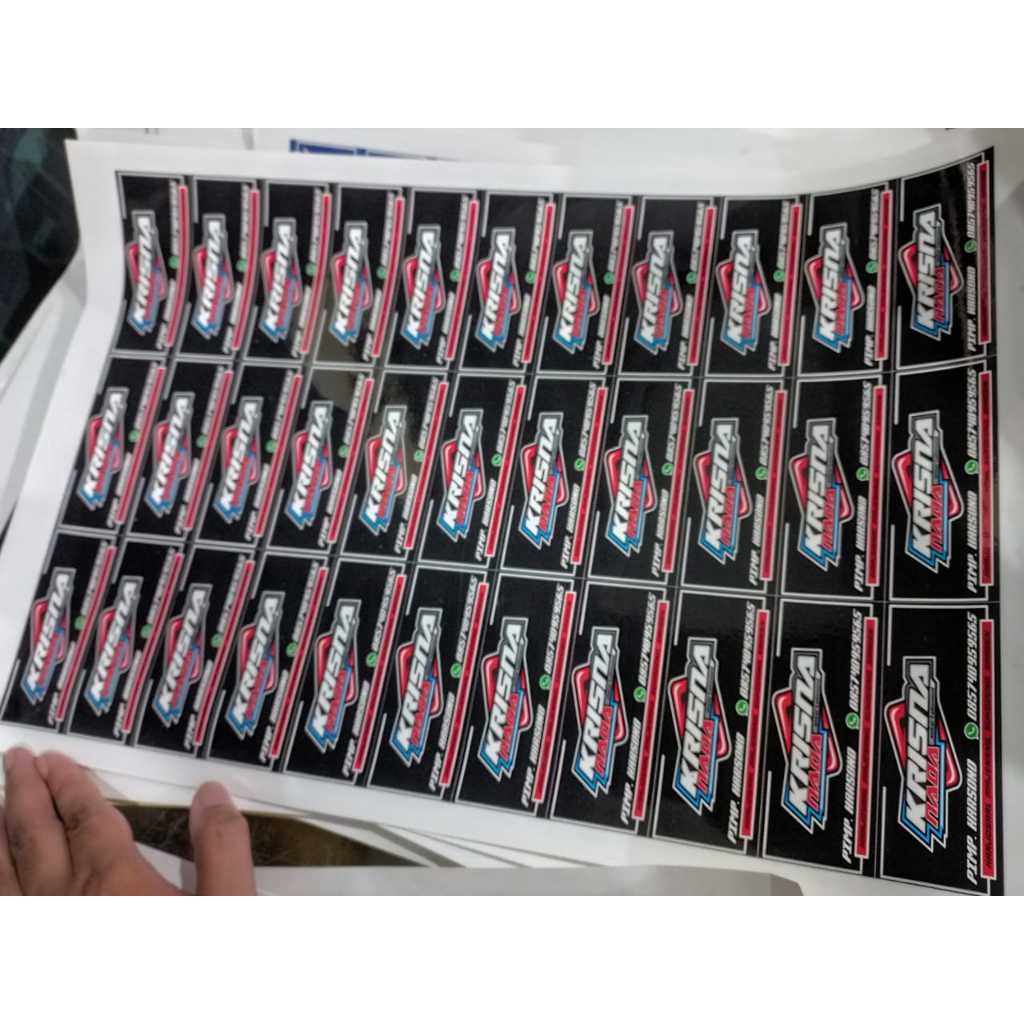 Jual CETAK STICKER A3+ LEMBARAN DESAIN SENDIRI,BAHAN VINYL | Shopee ...