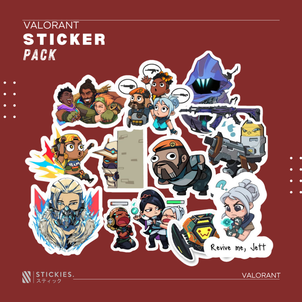 Jual Stiker/Sticker Pack "Valorant" | high quality | vinyl | murah ...