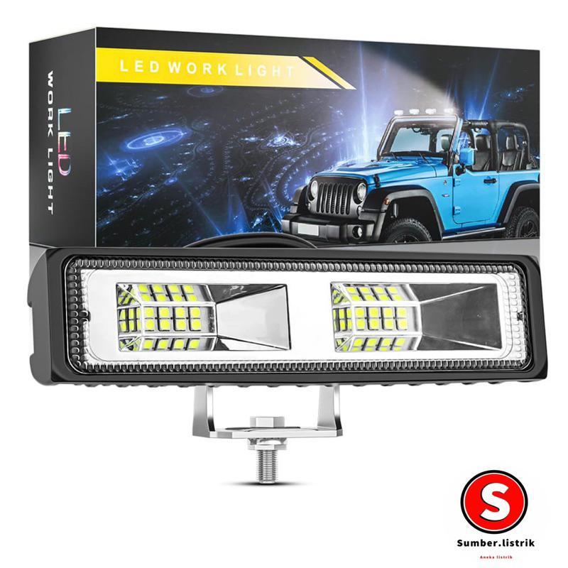 Jual LAMPU LED TEMBAK MOBIL MOTOR 12-80V 6 MATA 16 MATA 24 MATA 28 MATA ...