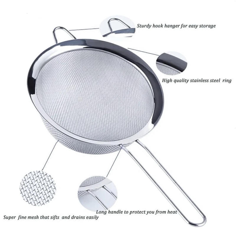 Jual SARINGAN GAGANG SERBAGUNA SARINGAN STAINLESS TEH TEPUNG SARINGAN ...