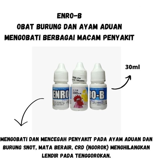 Jual ENRO-B ENRO B ENROB DR JATMIKO OBAT ANTIBIOTIK ATASI BURUNG SERAK ...
