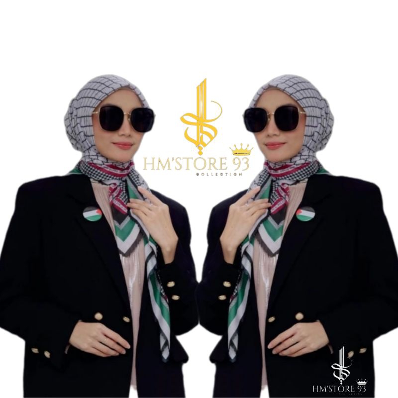 Jual HIJAB VOAL MOTIF PALESTINA KERUDUNG SEGI EMPAT JILBAB SEGIEMPAT ...
