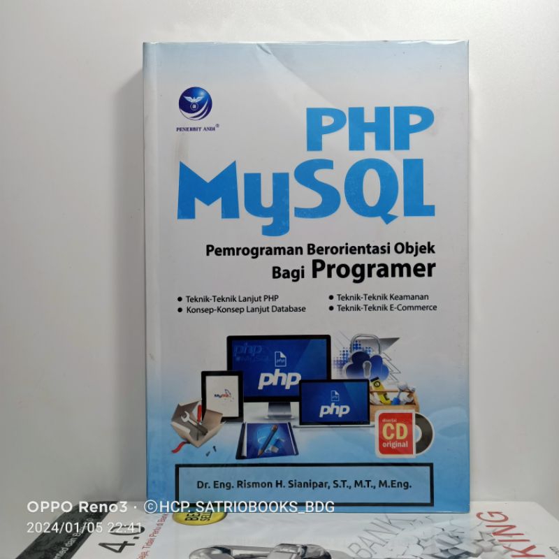 Jual Buku Php Mysql Pemrograman Berorientasi Objek Bagi Programmer Dr Eng Rismon H Sianipar