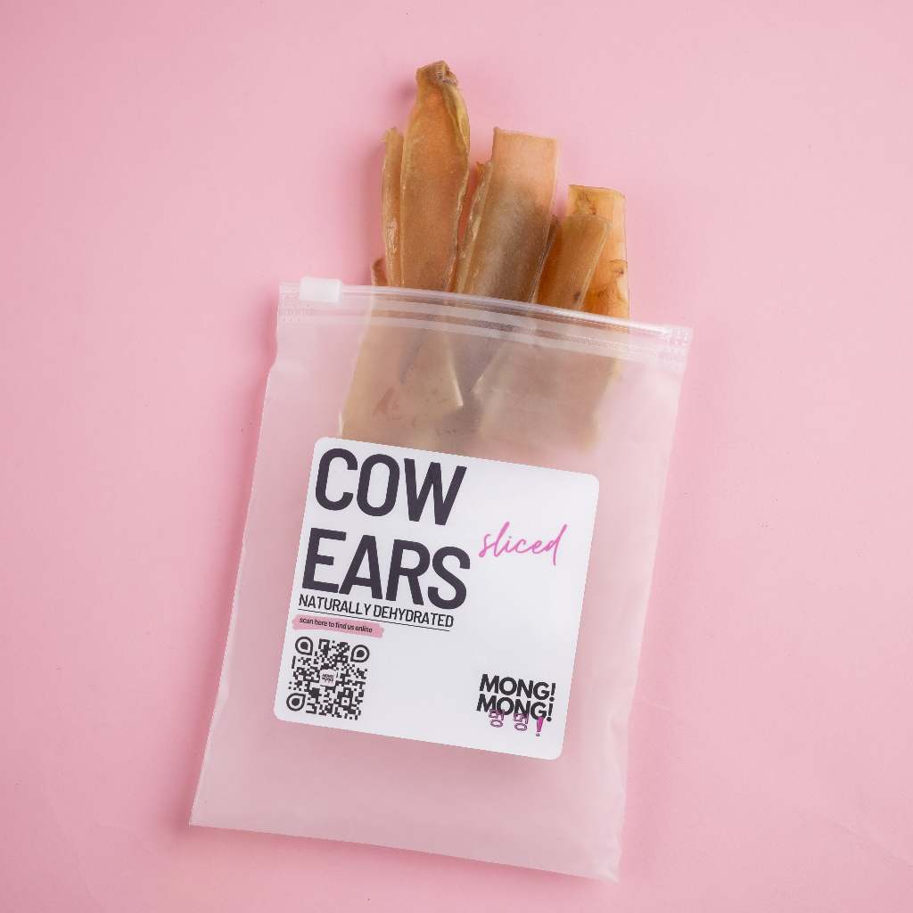 Jual MONGMONG! Beef / Cow Ear Sliced snack anjing kering / dehydrated ...