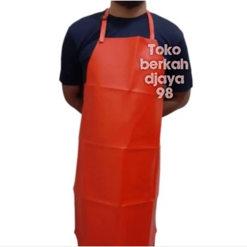 Jual APRON CELEMEK PVC WATERPROOF READY BANYAK WARNA UKURAN 110CM ...