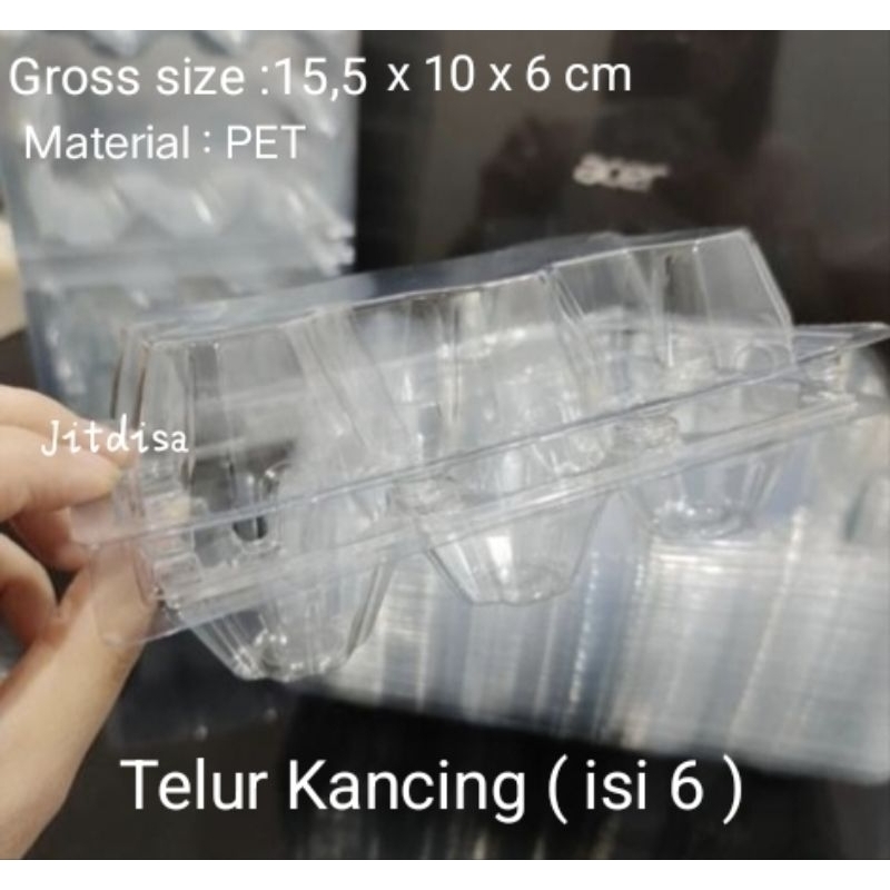 Jual Mika Telur / Egg Tray / Tray Telur Isi 6 Butir Ada Pengunci 50 pcs ...