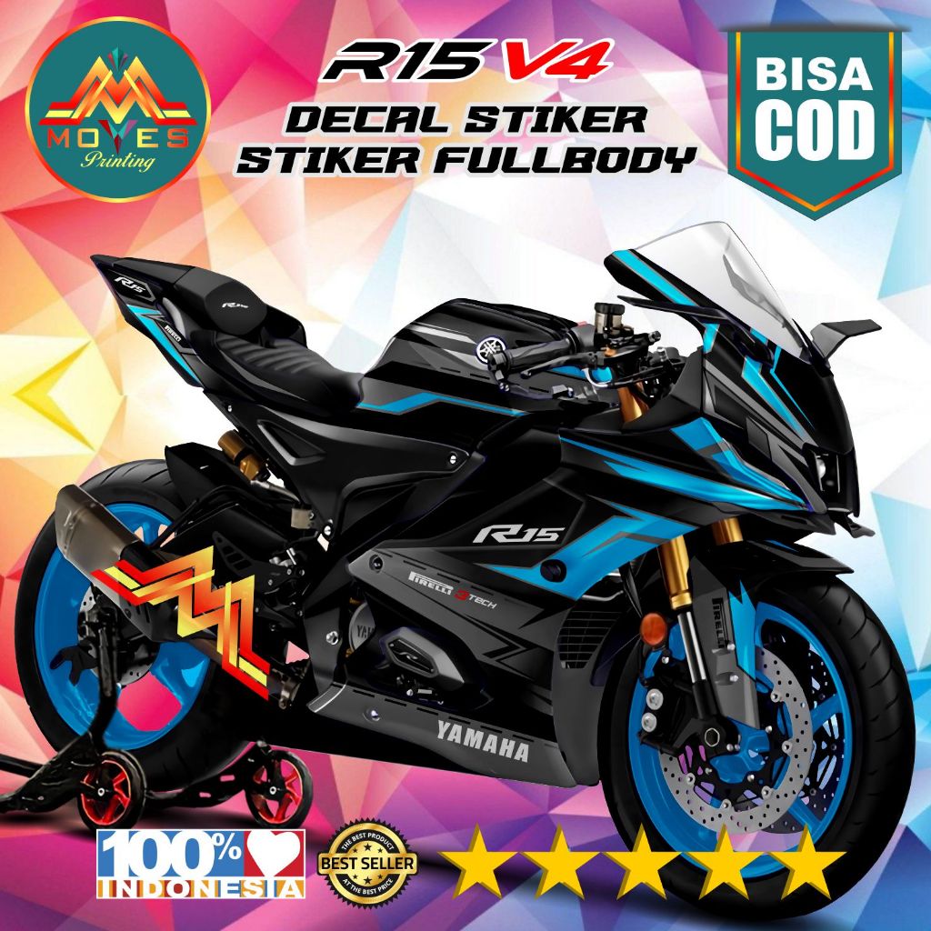 Jual decal r15 v4 stiker motor r15 v4 full body decal variasi r15 v4 ...