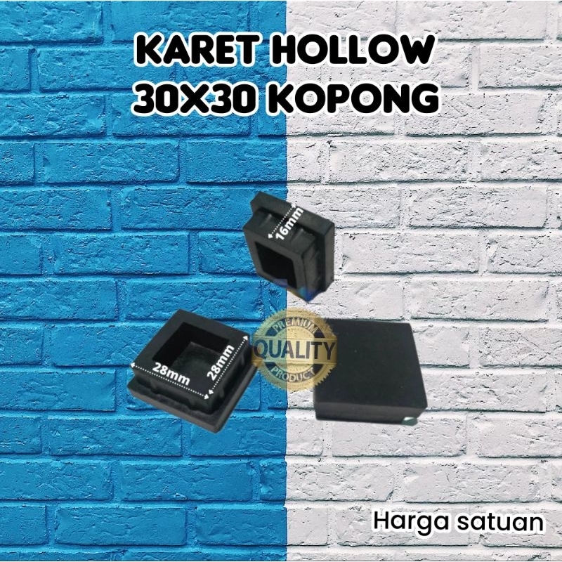 Jual Karet Hollow 3x3 Kopong/ Karet Besi Hollow 3x3 | Shopee Indonesia