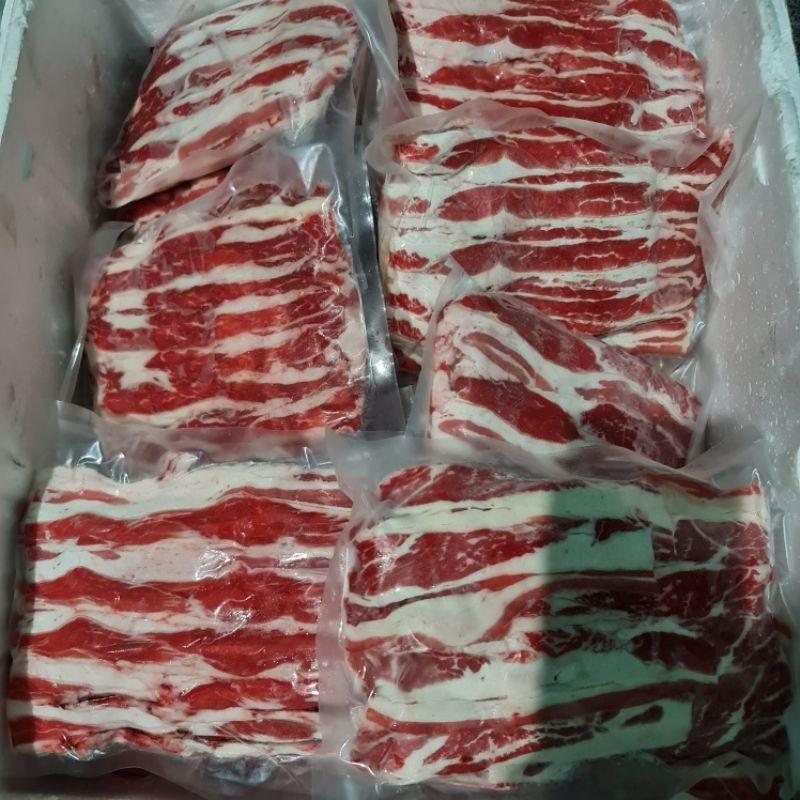 Jual BEEF SLICE FAT MIX A (BEEF SLICE BEEF AUS) | Shopee Indonesia