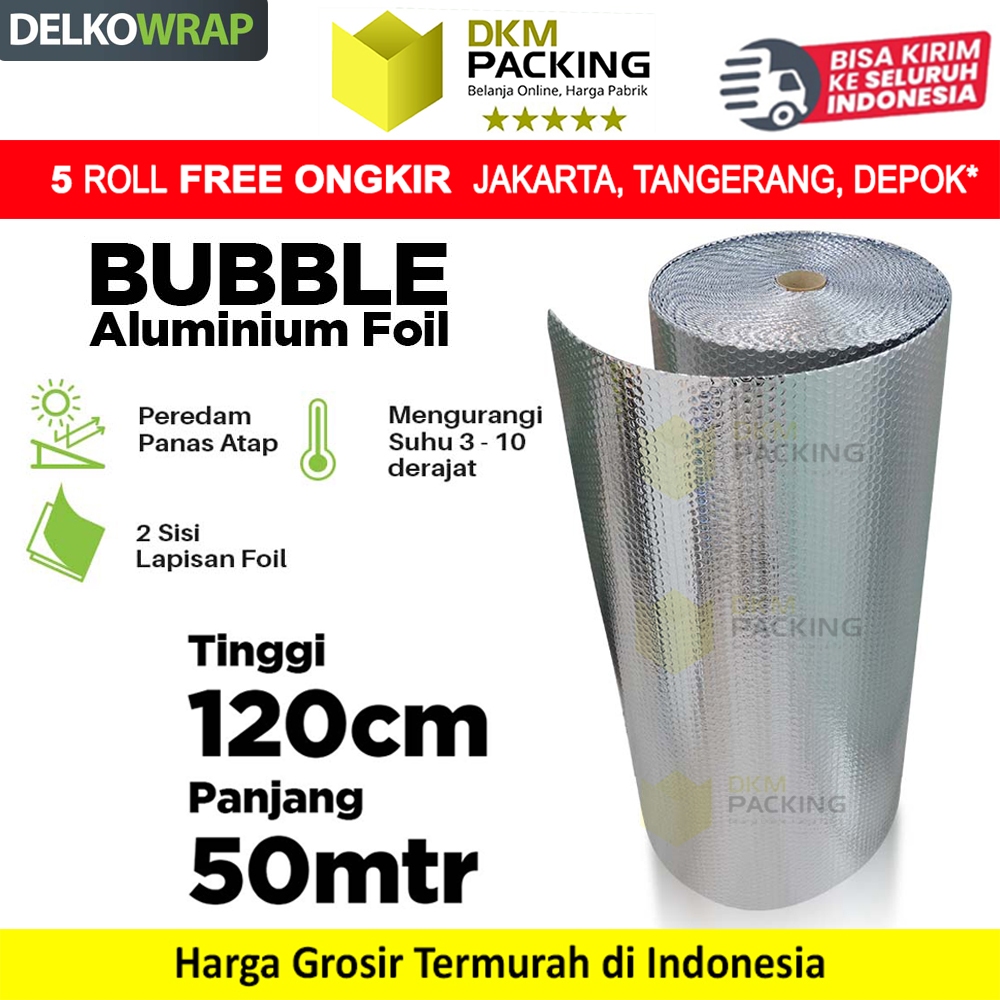 Jual Insulation Alumunium Foil Bubble Peredam Panas Atap Rumah Insulasi ...