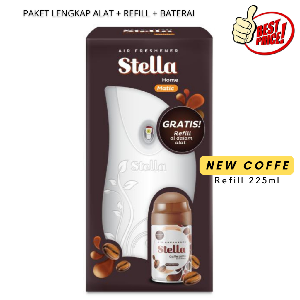 Jual Stella Matic Set Lengkap Alat Isi dan Baterai Pengharum Ruangan ...