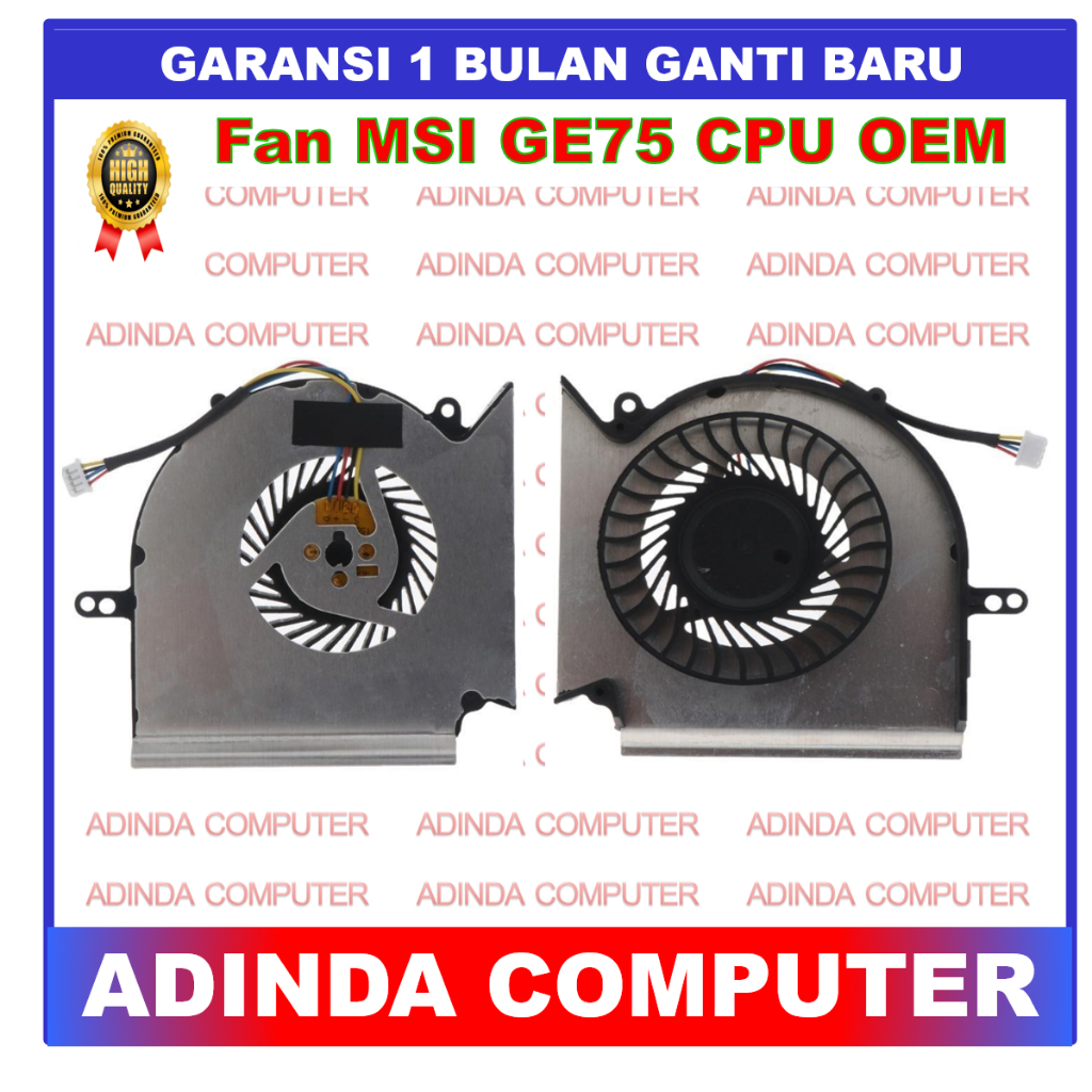 Jual Fan MSI GE75 GP75 GL75 WE75 WE75VR MS-17E2/E4/E5/E7 MS-16P3 16P5 16P7 CPU OEM | Shopee ...