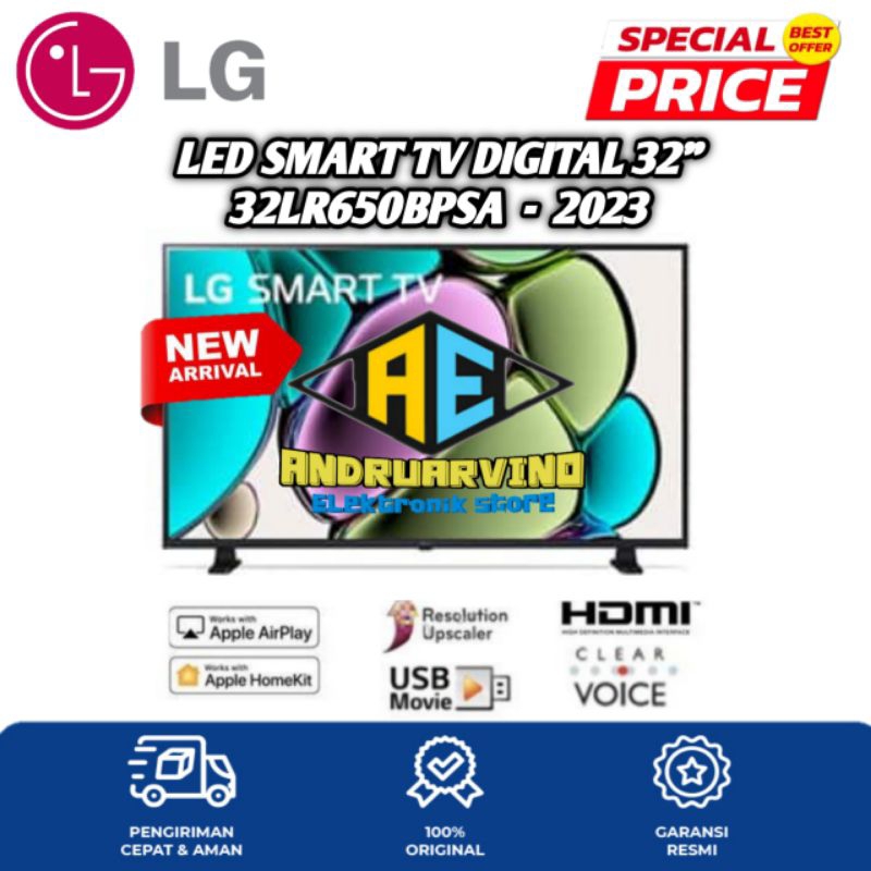 Jual LG 32LR650 LED TV 32 INCH SMART DIGITAL TV 32LR650BPSA GARANSI RESMI LG | Shopee Indonesia