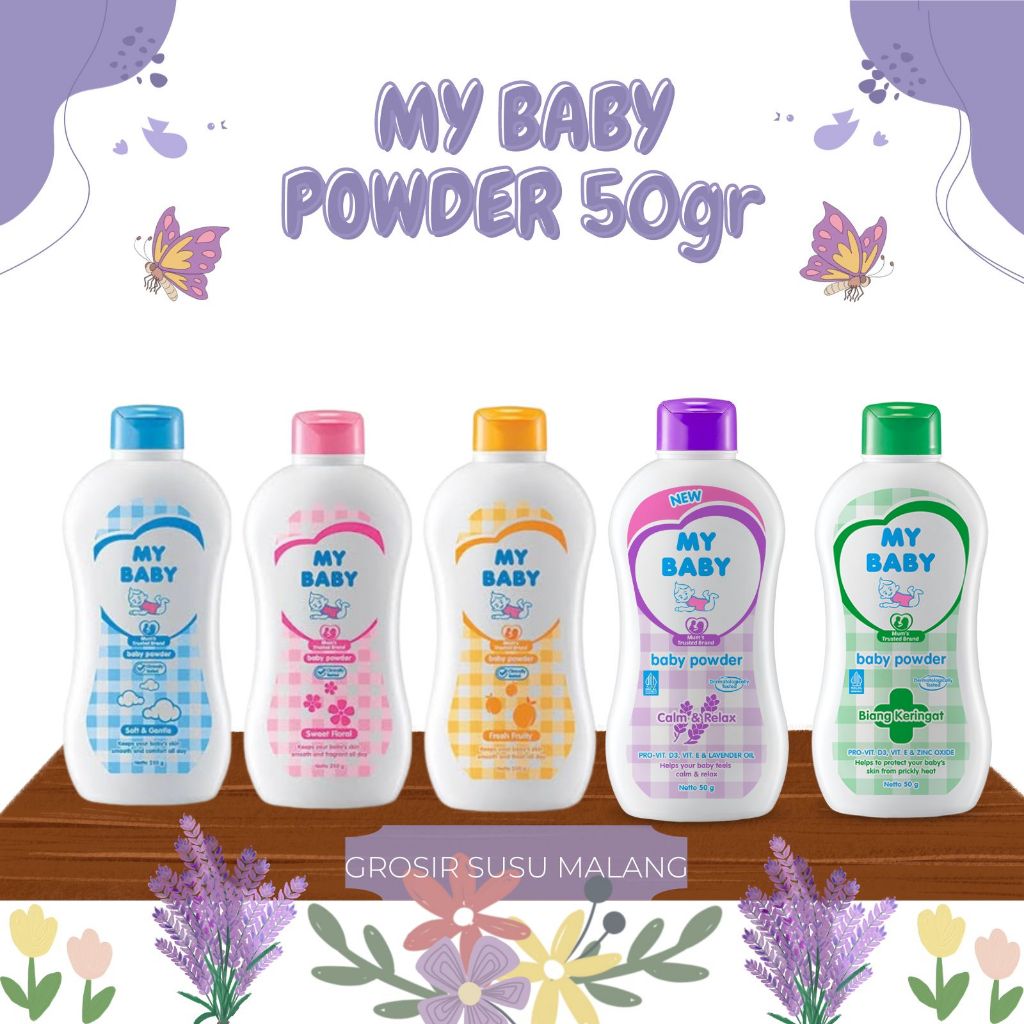 Jual My Baby Powder 50gr & 100gr Fresh Fruity, Sweet Floral, Soft ...