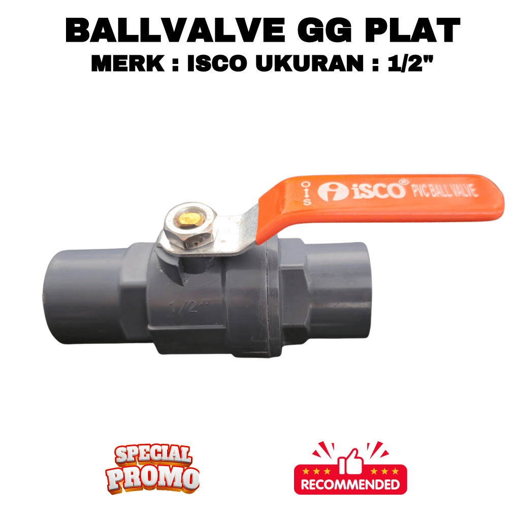 Jual Ball Valve Gagang Besi Plat Stop Kran Gagang Besi 1/2 3/4 1 Inch Stop Kran Transparant UPVC ...