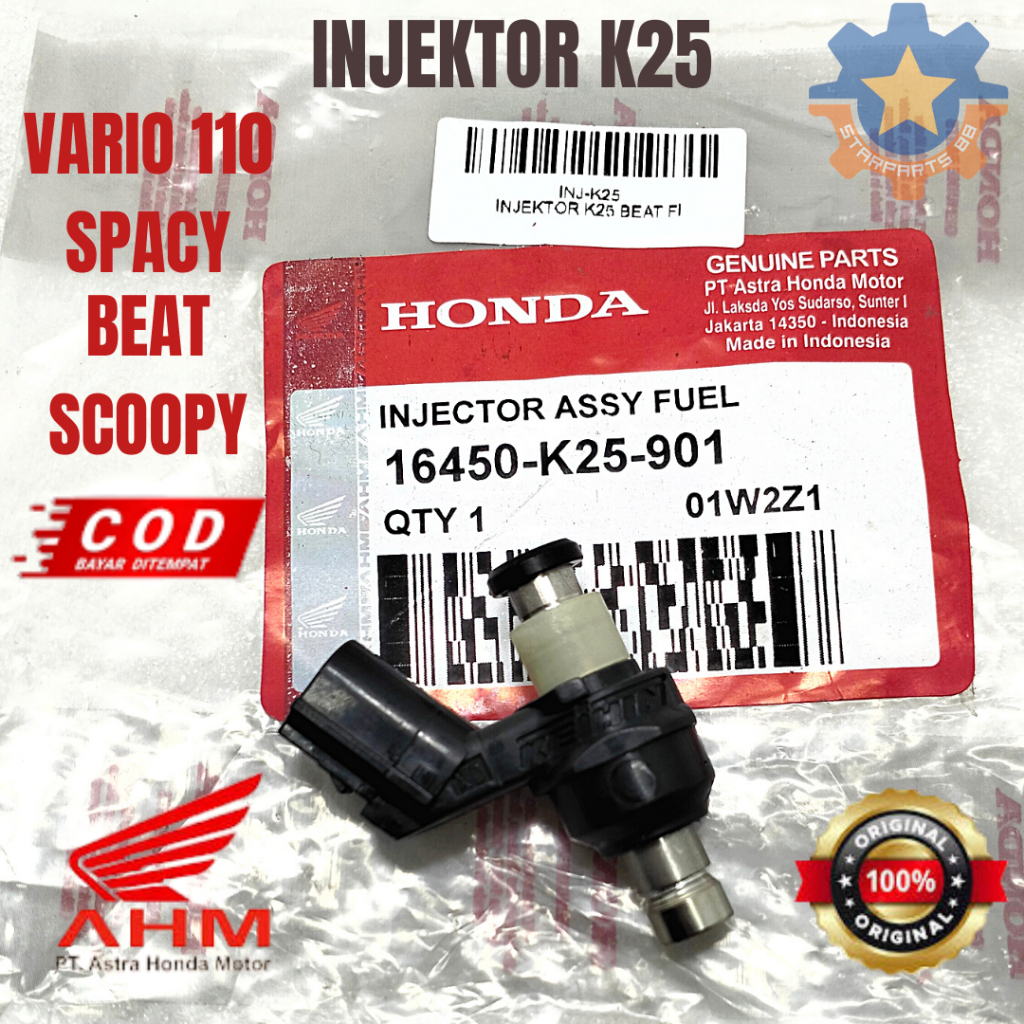 Jual INJEKTOR HONDA K25 MOTOR BEAT SCOOPY SPACY VARIO 110 INJEKSI ...