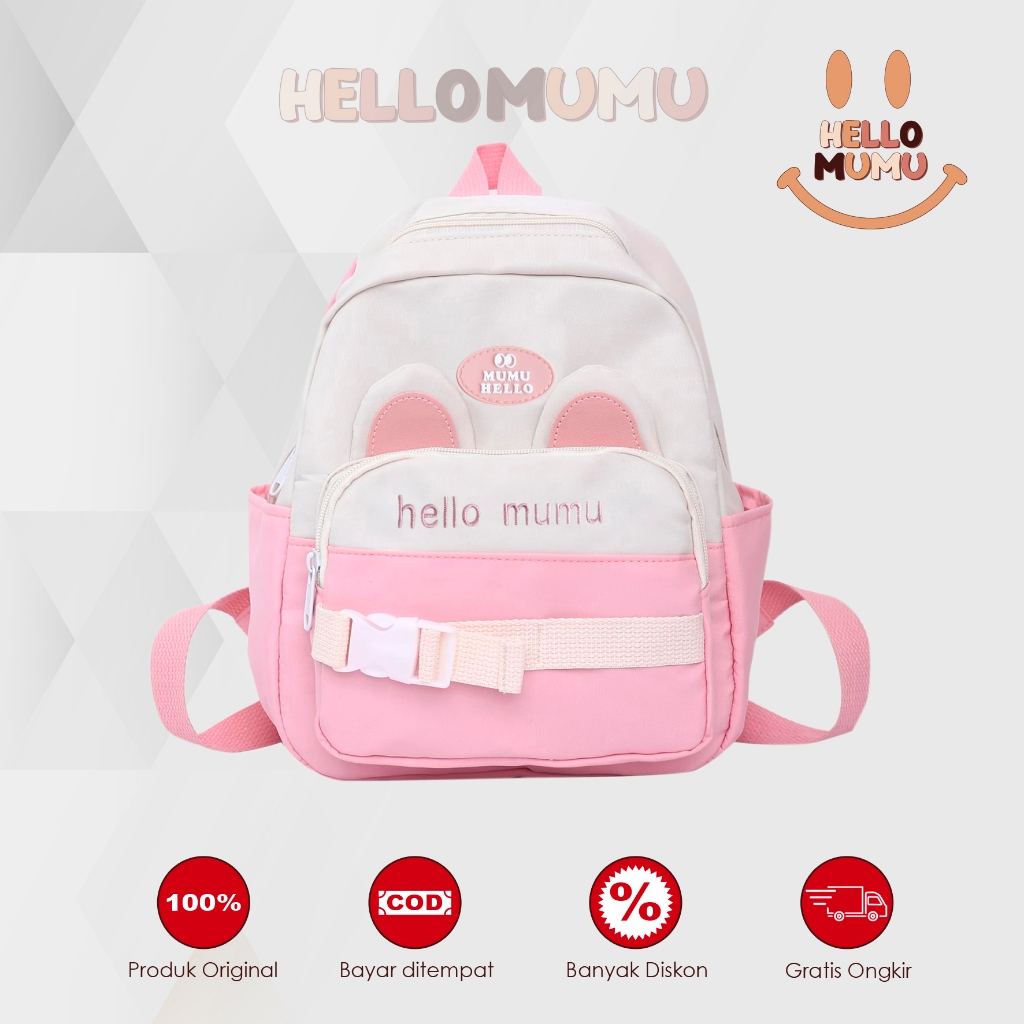 Jual Hellomumu Backpack MINI BUNNY - HM1082 | Shopee Indonesia