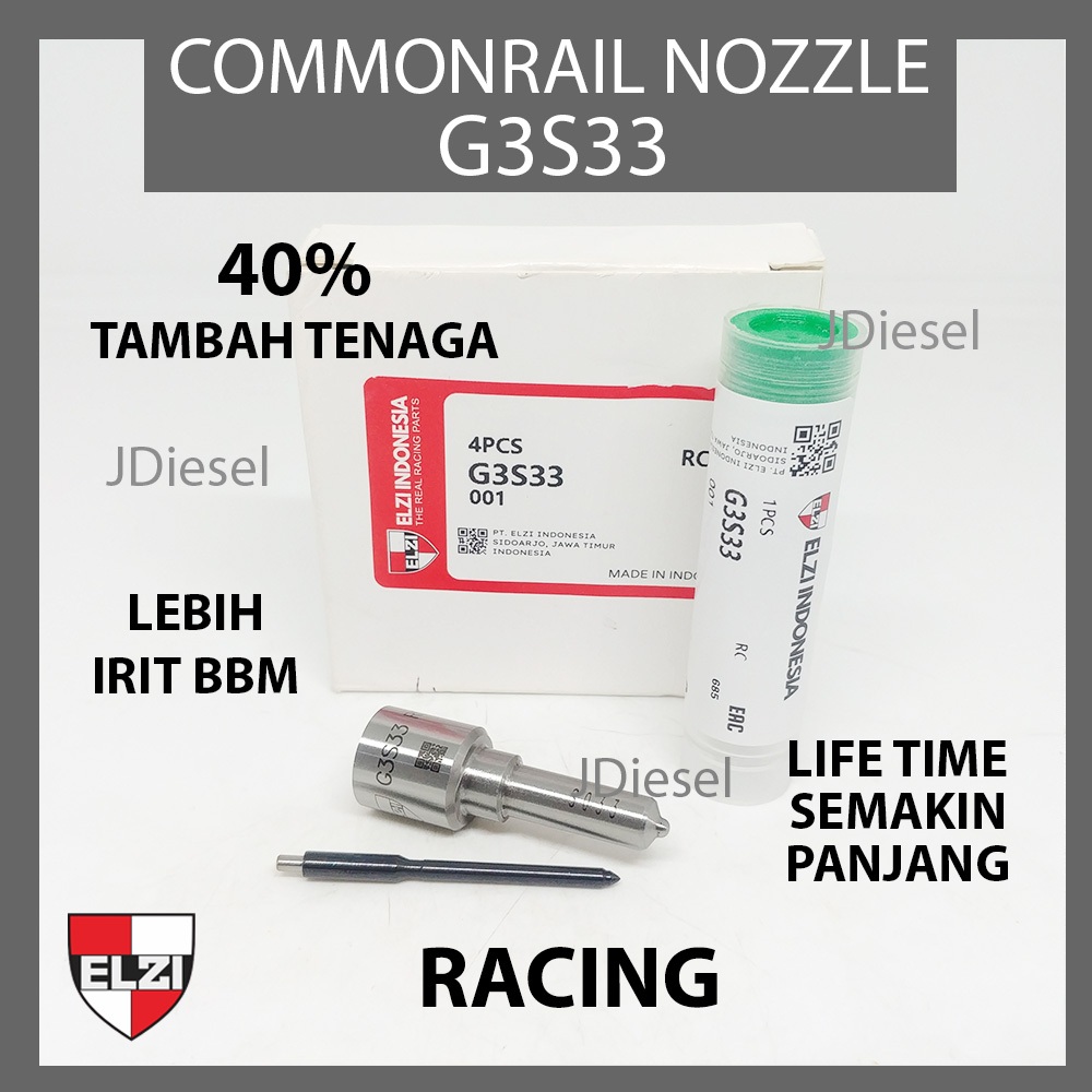 Jual ( New ) Racing Elzi Common Rail Nozzle Injector Toyota G3S33 ...