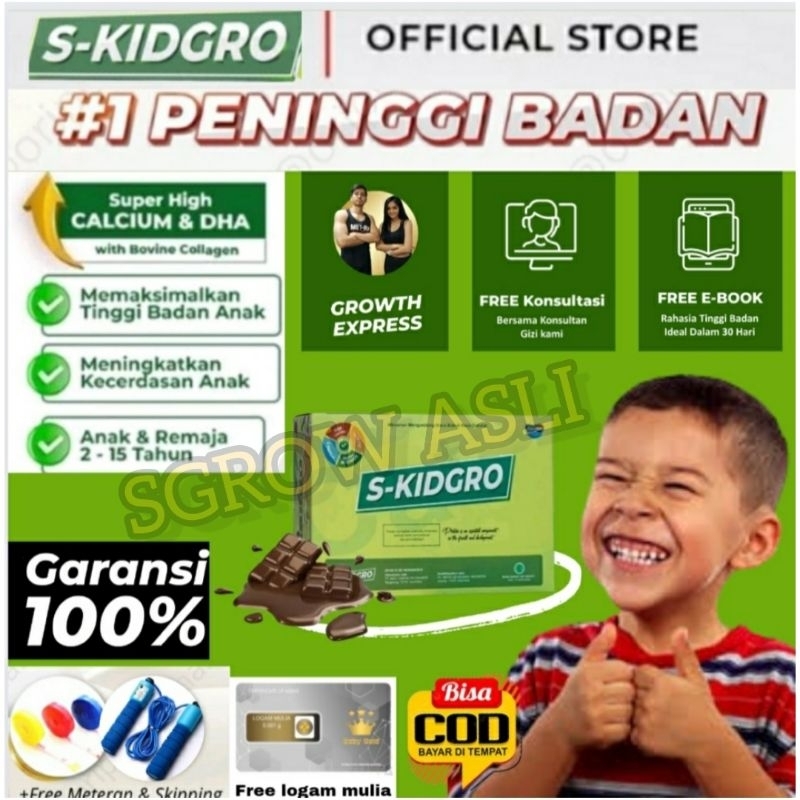Jual Skidgrow susu suplemen peninggi badan terbaik untuk anak rasa ...