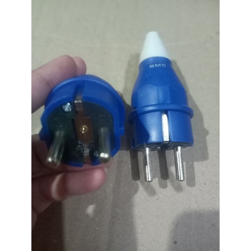 Jual Plug Mounting/Male Steker 2PIN 16A 012 SMC | Shopee Indonesia