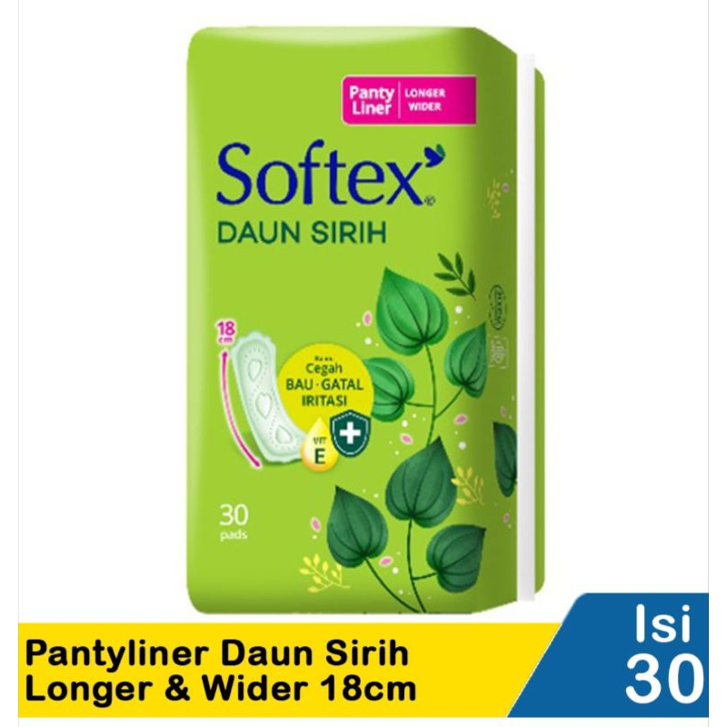 Jual SOFTEX PANTYLINER DAUN SIRIH ISI 20'S/30'S/50'S | Shopee Indonesia