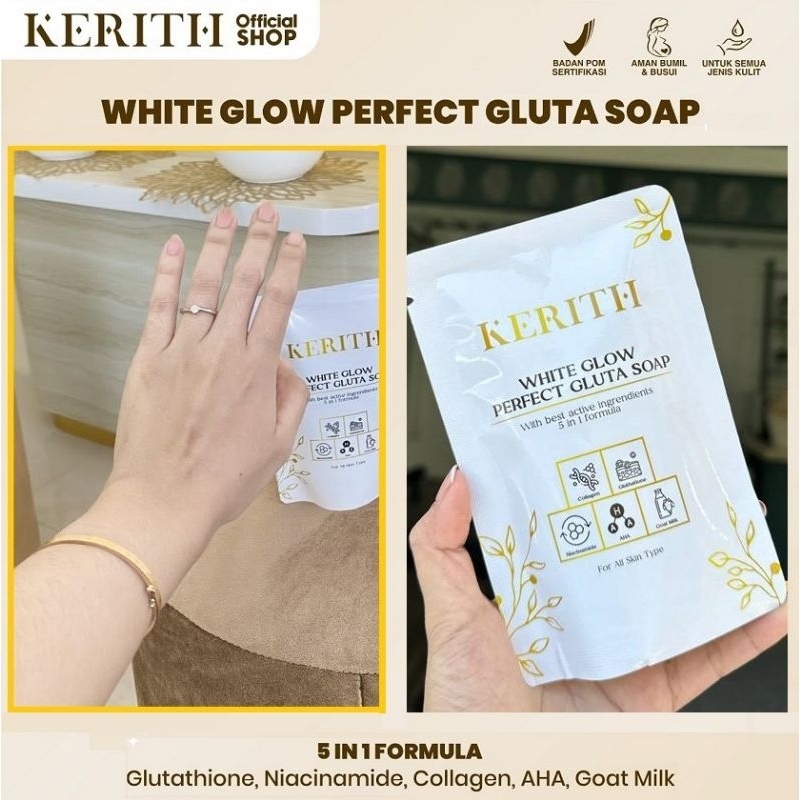 Jual Kerith White Glow Perfect Gluta Soap | Shopee Indonesia