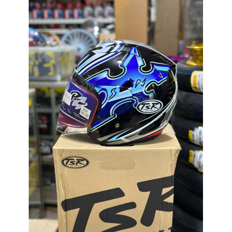 Jual HELM TSR NAKANO SILVER RAM 4 | Shopee Indonesia