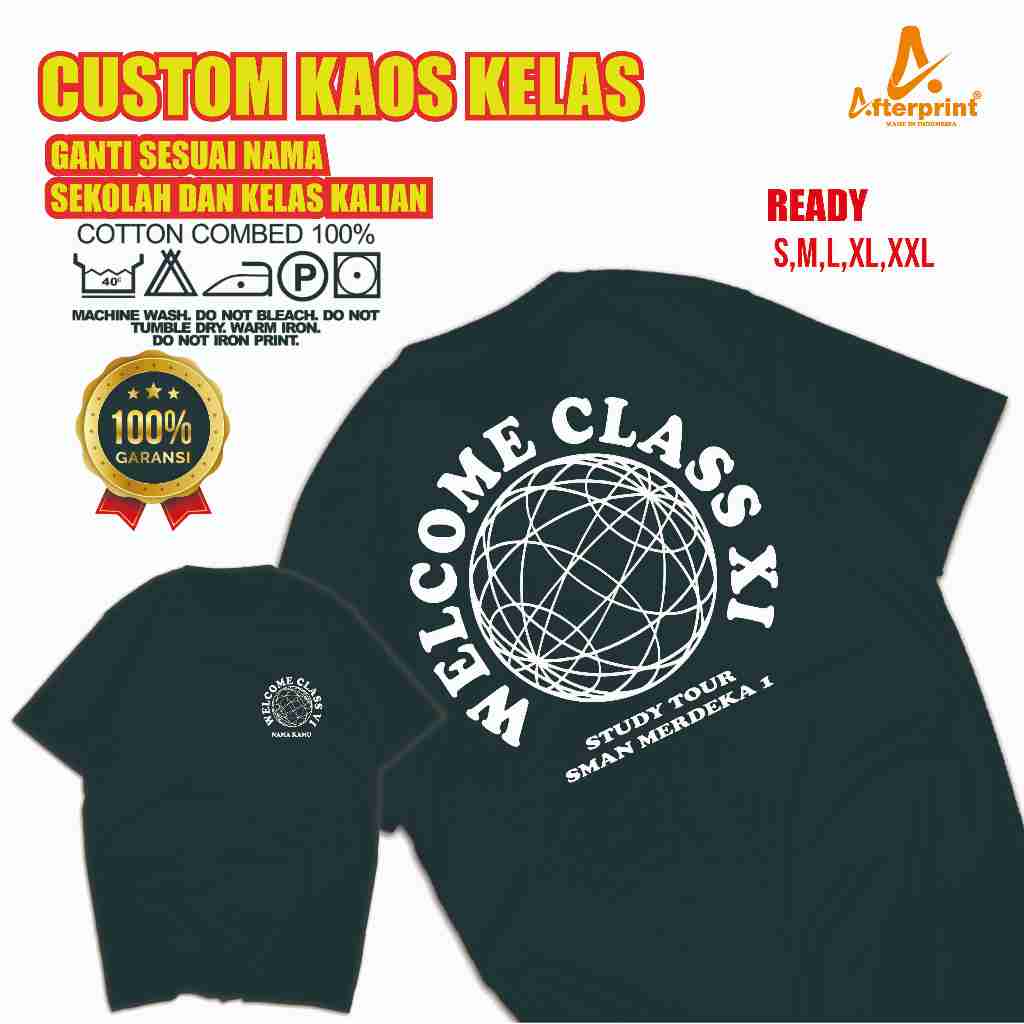 Jual KAOS KELAS,BAJUKELAS KEREN,BAJU KELAS AESTHETIC,SABLON BAJU KELAS SIMPEL TAPI BAGUS, DESAIN ...