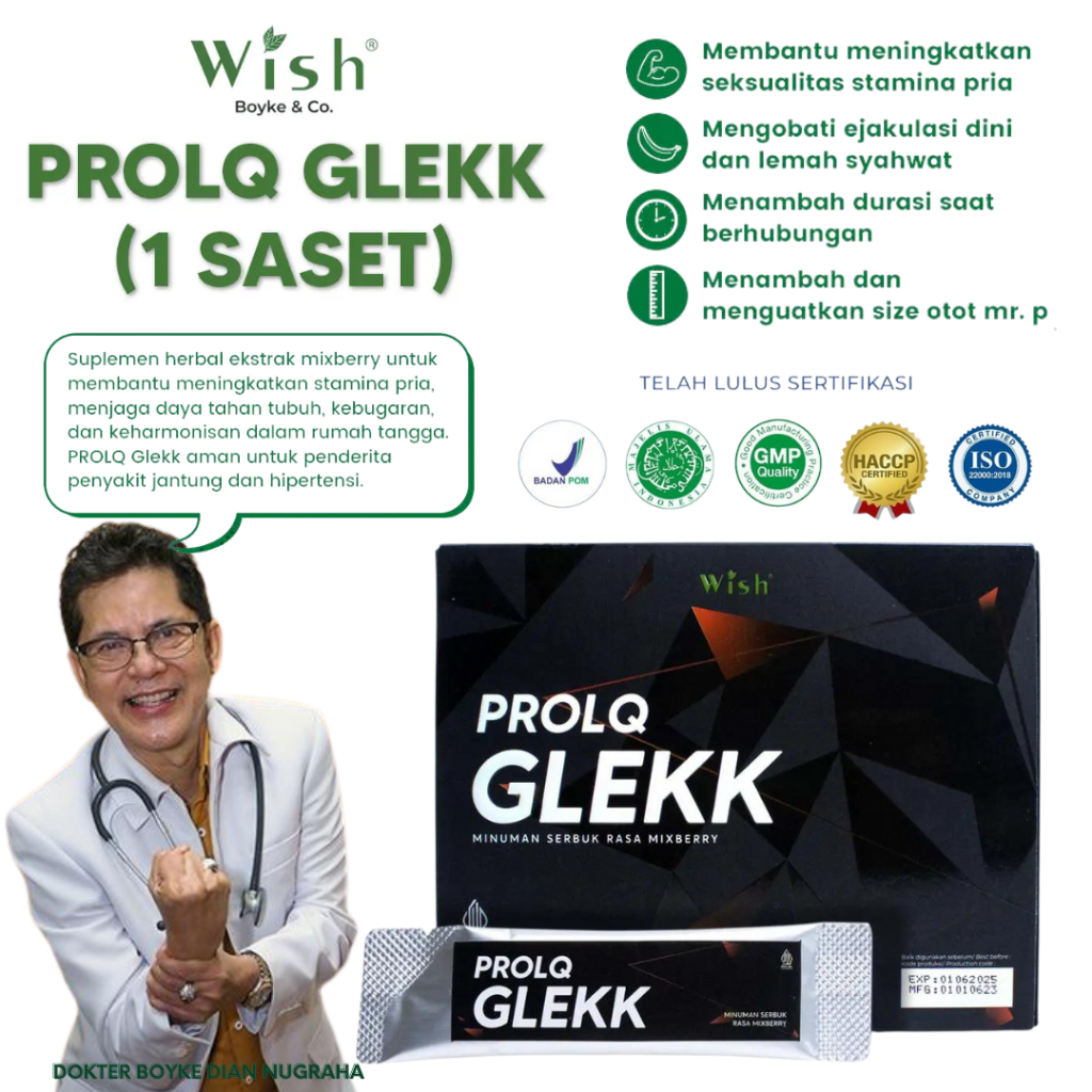 Jual Prolq Glekk - Per sachet Produk Boyke | Shopee Indonesia