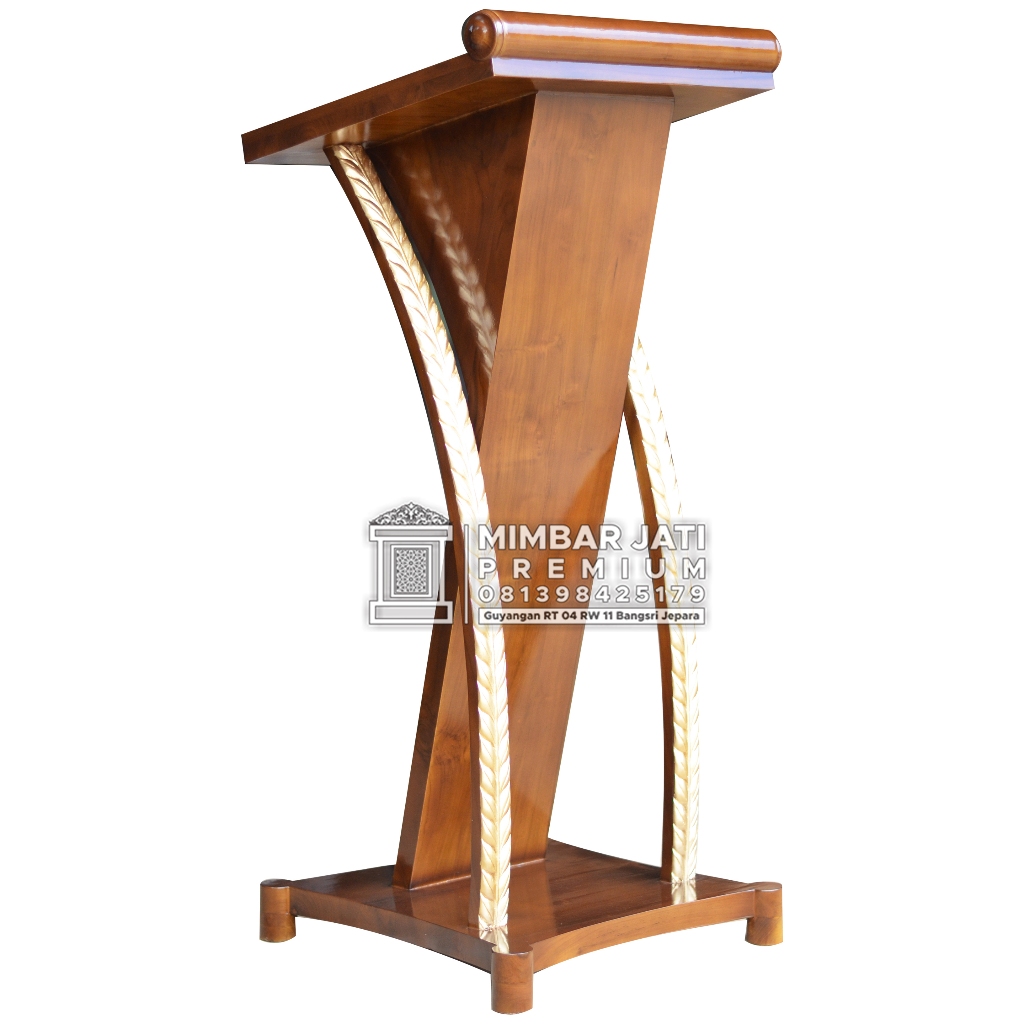 Jual podium minimalis ukiran jepara full kayu jati acara negara Modern ...