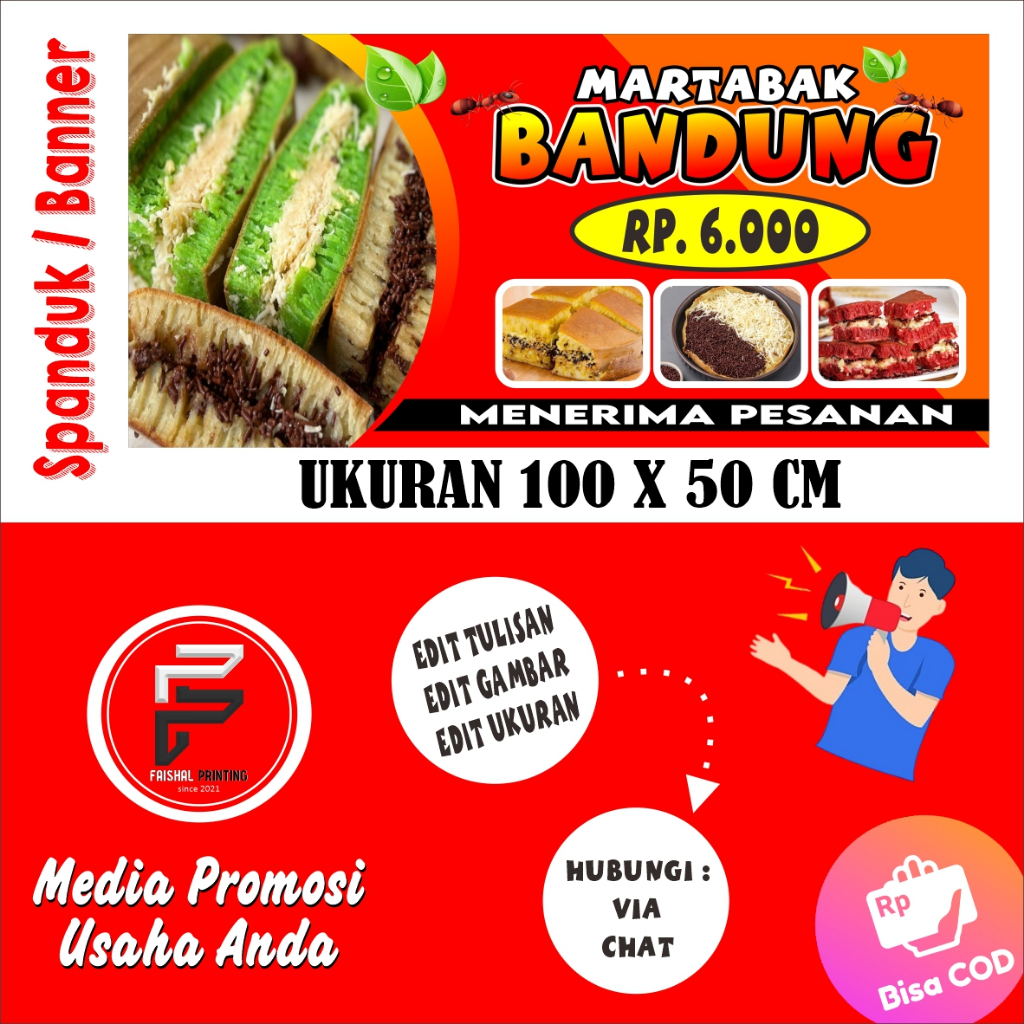 Jual Banner Martabak Manis / Spanduk Martabak Manis / Banner Martabak ...
