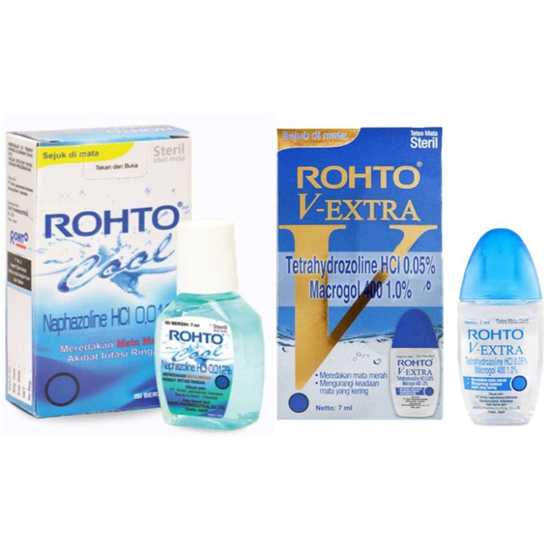 Jual ROHTO Cool Obat Tetes Mata baru varian V-extra | Shopee Indonesia