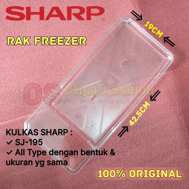 Jual RAK FREEZER KULKAS SHARP 2 PINTU ORIGINAL | Shopee Indonesia