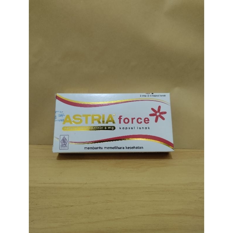 Jual ASTRIA Force SuplemenAntioksidan Natural Astaxanthin 6mg 1 pack x ...