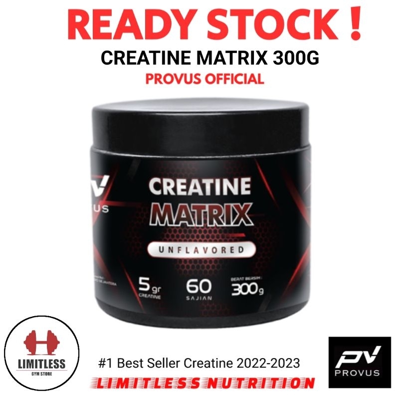 Jual PV CREATINE MATRIX 300G - 60 SERVINGS Provus Kreatin Monohydrat ...
