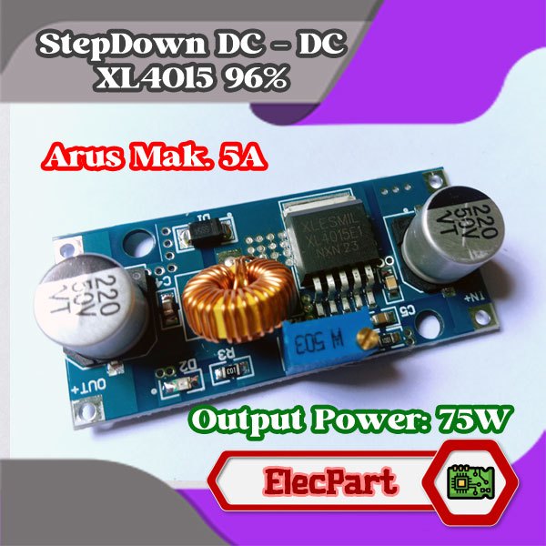 Jual 1PCS MODULE XL4015 DC TO DC STEP DOWN BUCK CONVERTER 5A 0.8V-30V TO 5V-32V REGULATOR ...