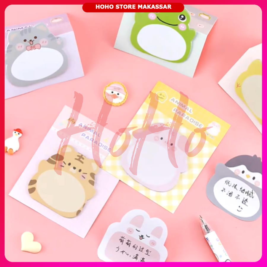 Jual Sticky Notes Karakter Animal Lucu Sticky Note Motif Hewan Zoo Memo ...