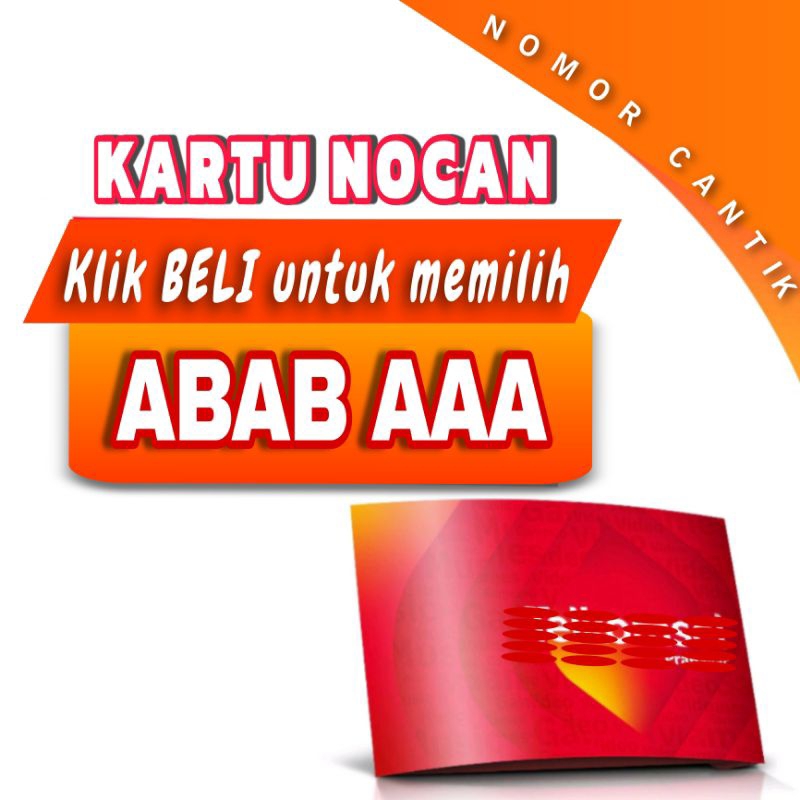 Jual SERI ABAB AAA Kartu AS Nomor Cantik Telkomsel Nasional Abby Card | Shopee Indonesia